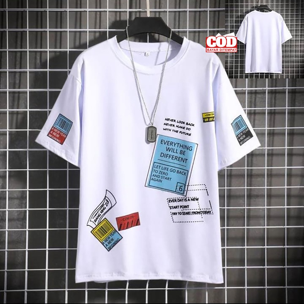 Jual COD-baju pria terbaru baju keren size M|L ,XL, baju everything ...