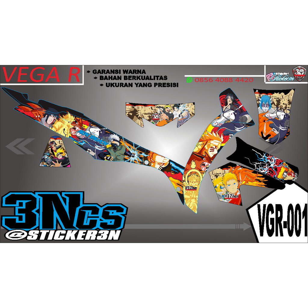 Jual Decal Full Bodi Vega R tema Naruto, Decal Vega R fullbodi naruto ...