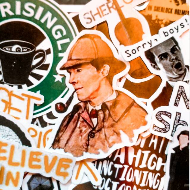 Jual Sherlock BBC Waterproof Sticker Pack include 26 pcs aesthetic ...