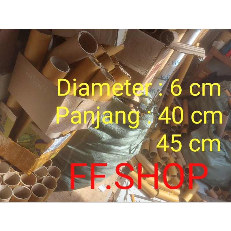 Jual Selongsong/Bobin/Paper Core/Cones 6 x 40, 45cm | Shopee Indonesia