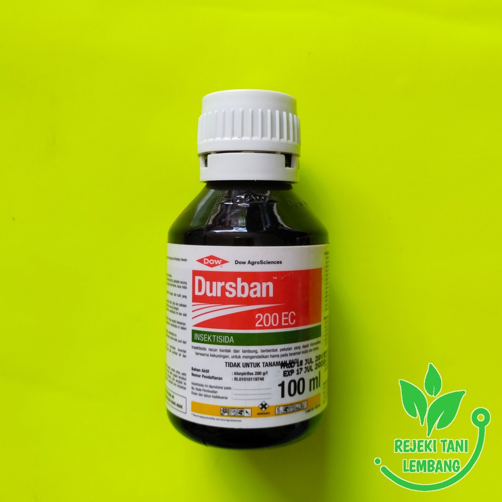 Jual INSEKTISIDA DURSBAN 200 EC 100 ML PEMBASMI HAMA TANAMAN | Shopee ...