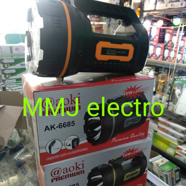 Jual Senter aoki 10w 10 watt AK 6685 Super Terang | Shopee Indonesia