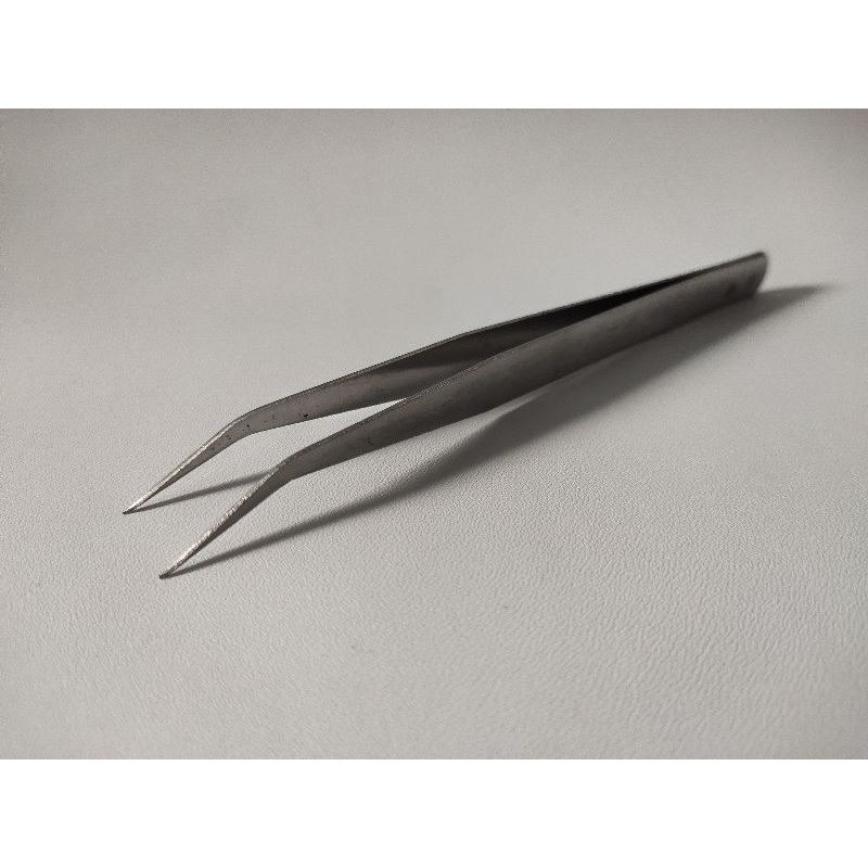 Jual Pinset / Pingset / Twizer Benang Stainless Bengkok Runcing ...