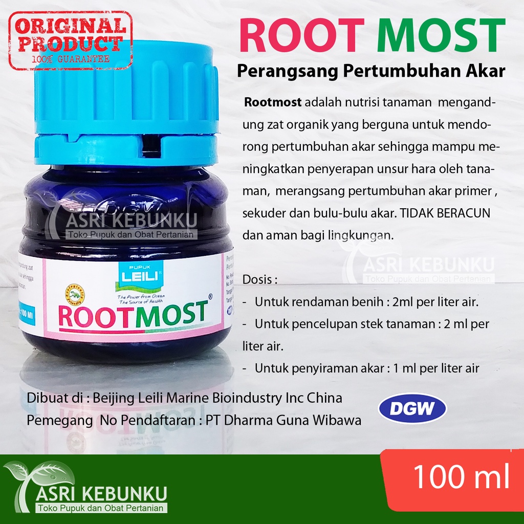 Jual ROOT MOST 100ml Rootmost Hormon Perangsang Pertumbuhan Akar Stek, Benih dan Tanaman ...