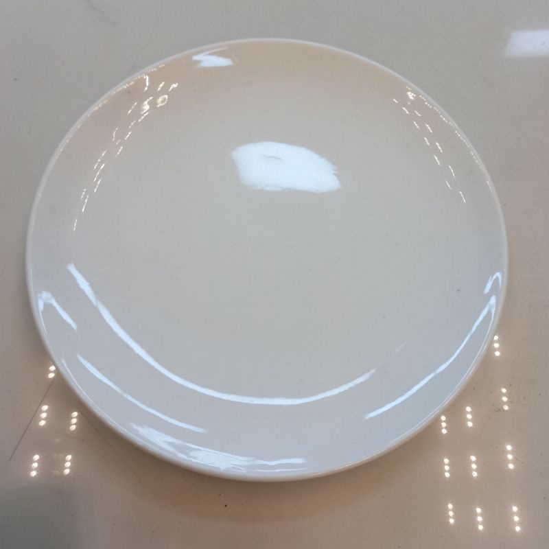 Jual PIRING KERAMIK BULAT 22,8CM/ PIRING SIMPLE ELGANT CANTIK/ PIRING ...