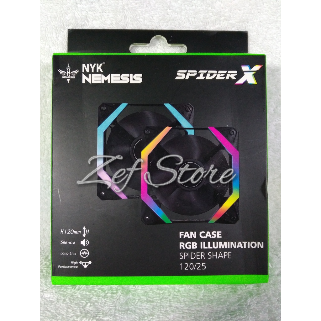 Jual [ORIGINAL] NYK Nemesis SpiderX Spider X RGB PC Case System Fan ...