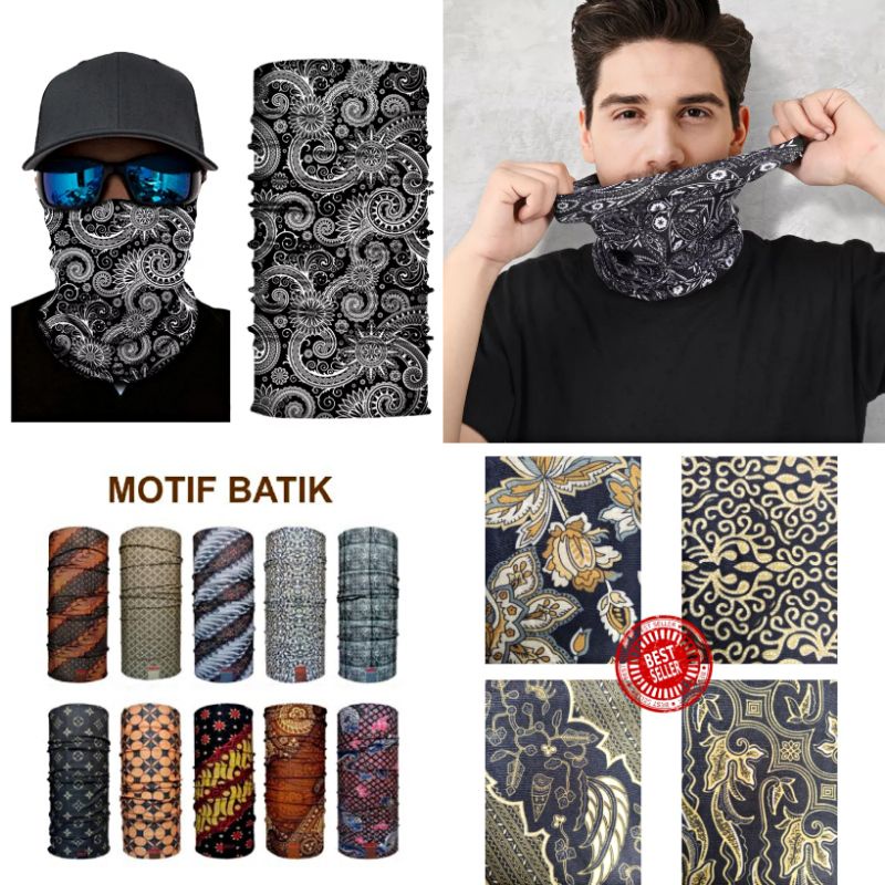 Jual Masker Baff Masker Motor Motif Batik | Shopee Indonesia