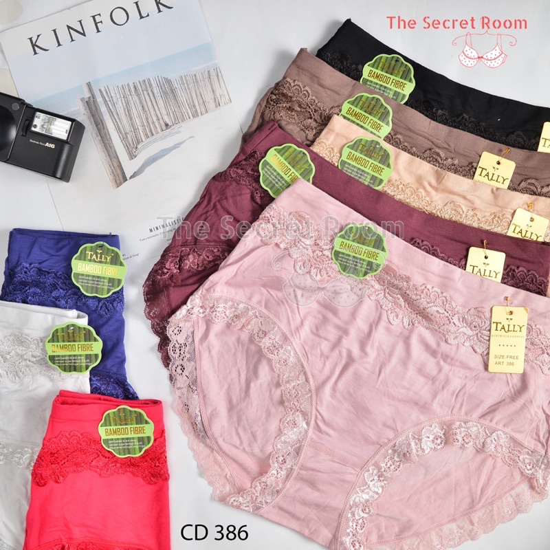 Jual TALLY CD CELANA DALAM RENDA 386 I FIT XXL | FREE SIZE | KATUN BAMBOO | HIGHWAIST | Shopee ...