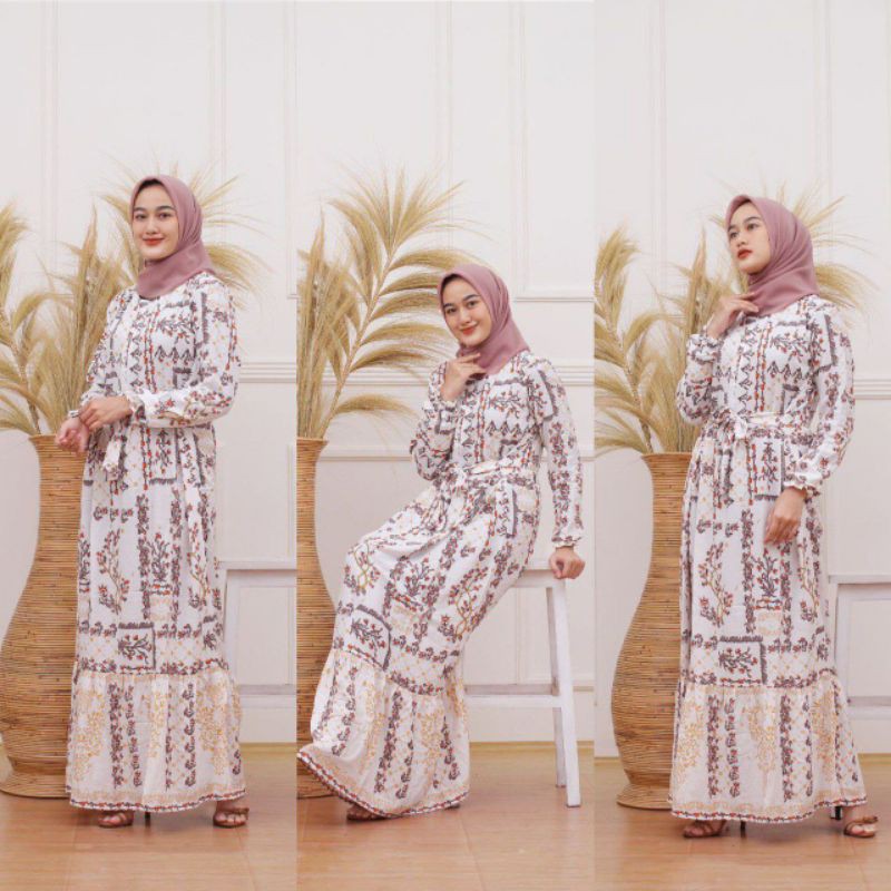 Jual HOMEDRESS BUNGA RAMBAT WHITE | Shopee Indonesia