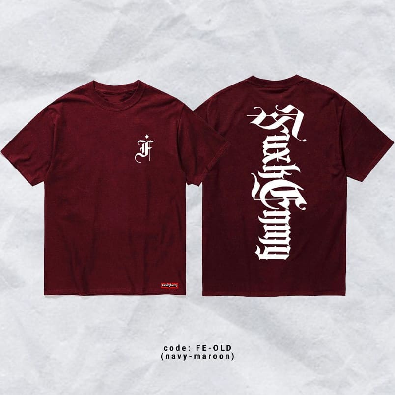 Jual Kaos marun Fucking Enemy |Flogowestern | Shopee Indonesia
