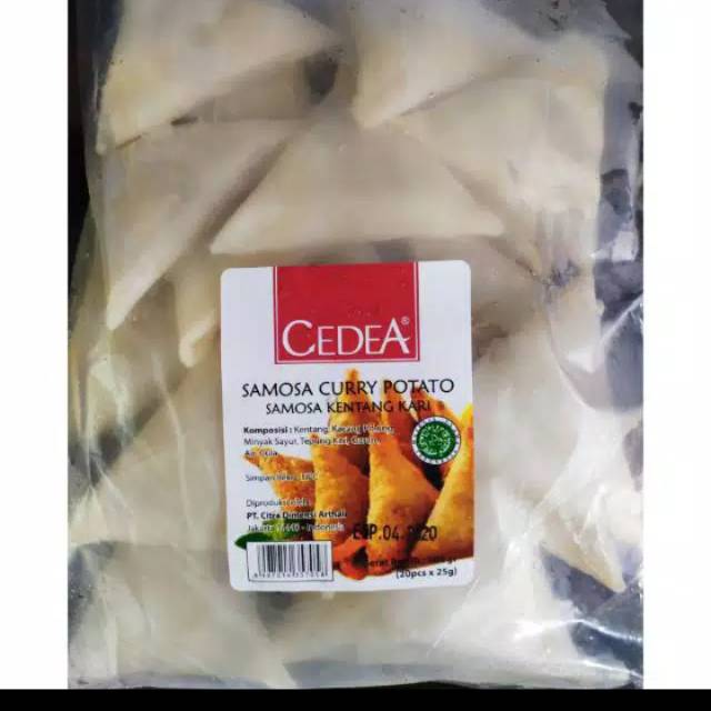 Jual CEDEA SAMOSA CURRY POTATO samosa kentang kari 500GRAM FROZEN FOOD ...