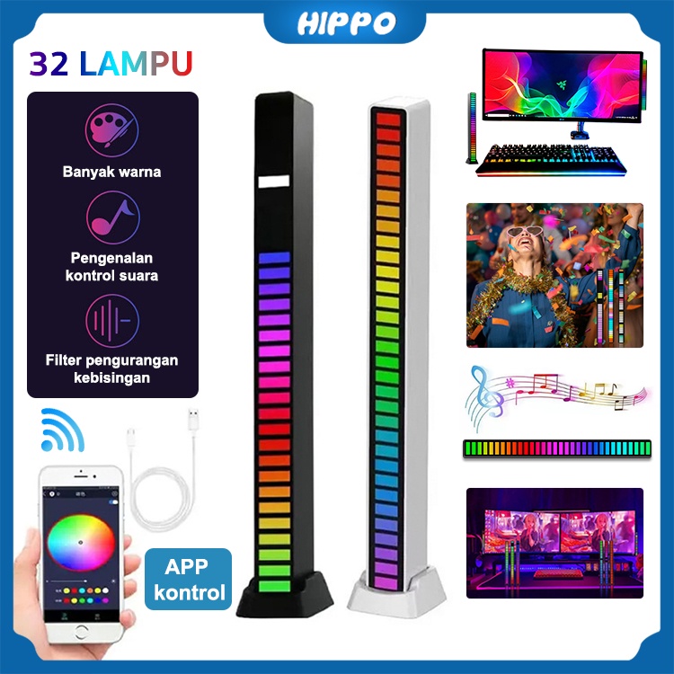 Jual Lampu LED RGB TWS Sound Control Bar Strip Spectrum Audio Indicator ...