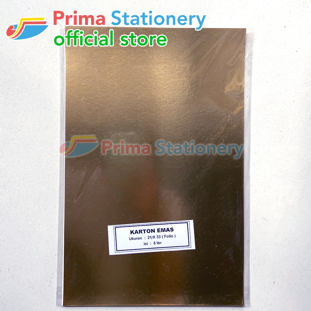 Jual Karton Warna Emas Gold Kilap - Kertas Karton Warna 1 Sisi | Shopee ...