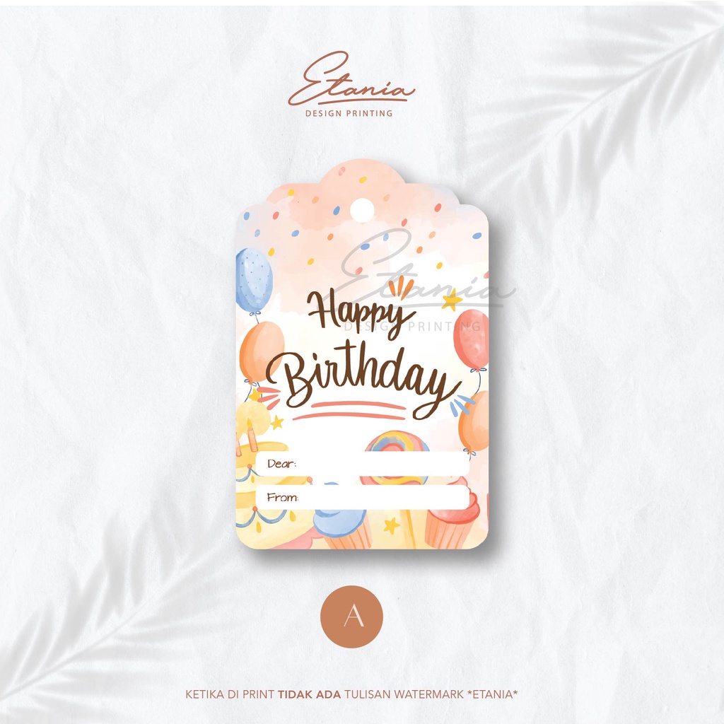 Jual hangtag happy birthday hang tag ulang tahun | Shopee Indonesia