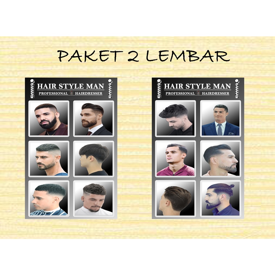 Jual Poster Barbershop/Poster Pangkas Rambut / Poster Salon Kecantikan ...
