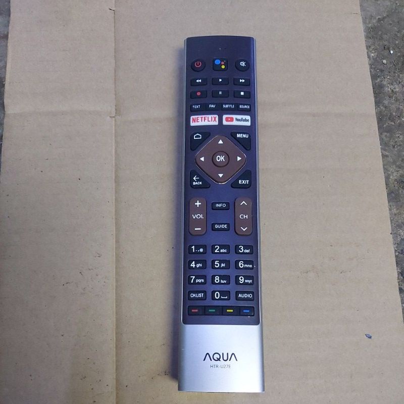 Jual REMOTE REMOT TV AQUA ANDROID ORIGINAL HTR-U27E HTR U27E bisa voice ...