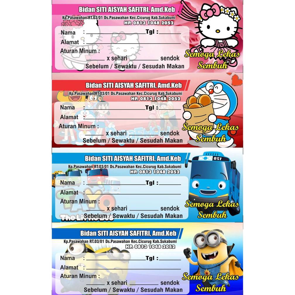 Jual Label Obat (Syrup) Isi 200Pcs | Shopee Indonesia