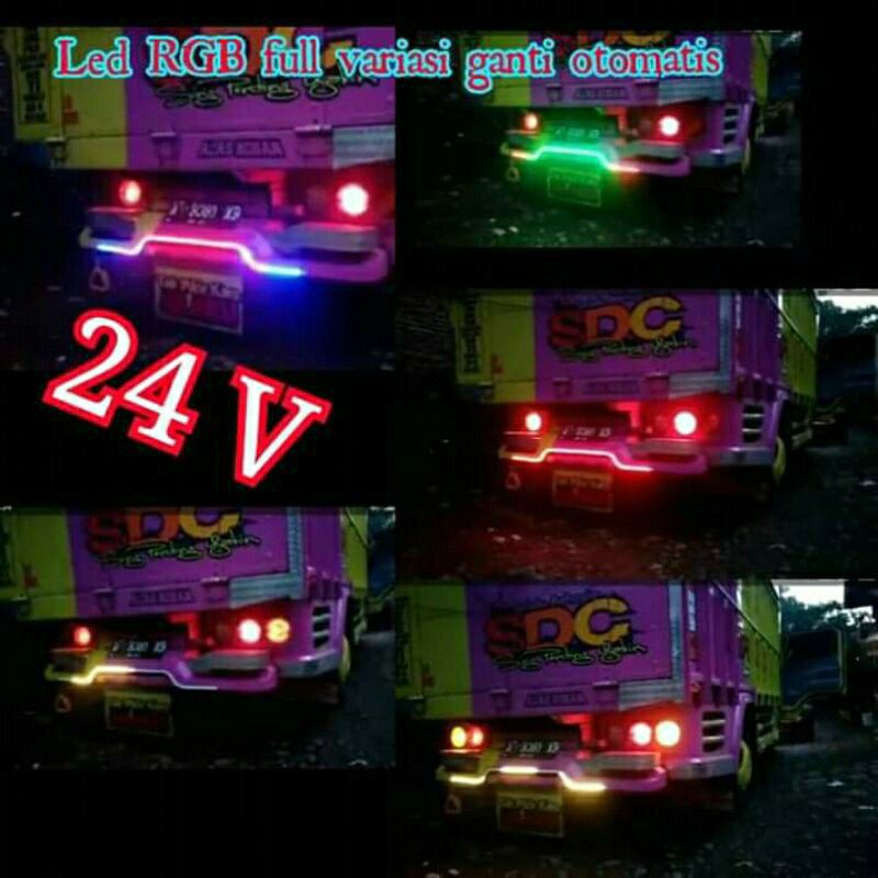 Jual LAMPU LED BAGASI RGB 150CM 12/24V Variasi lampu belakang Mobil ...