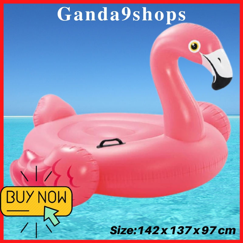 Jual Pelampung Ban Floaties Pink Flamingo Rideon INTEX 57558 ...
