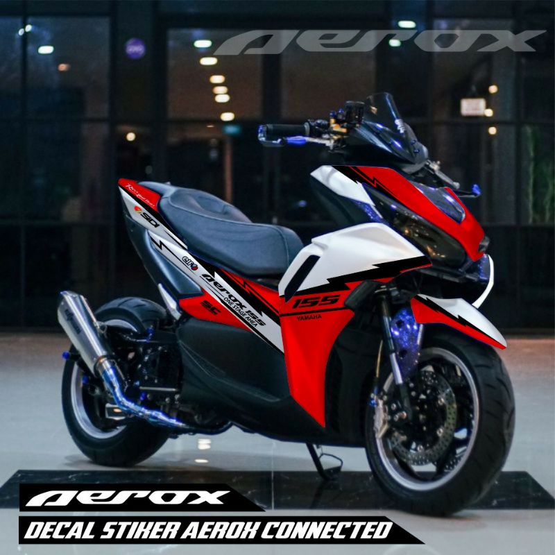Jual Stiker Decal Aerox New connected Stiker Striping Full Body variasi ...