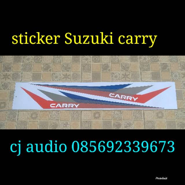 Jual Sticker stiker Mobil tulisan Suzuki Carry pickup bak | Shopee Indonesia