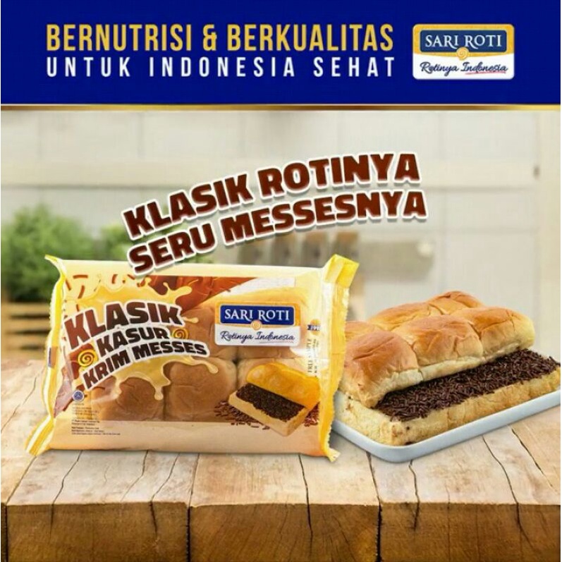 Jual Sari Roti Klasik Kasur Krim Mesis messes | Shopee Indonesia