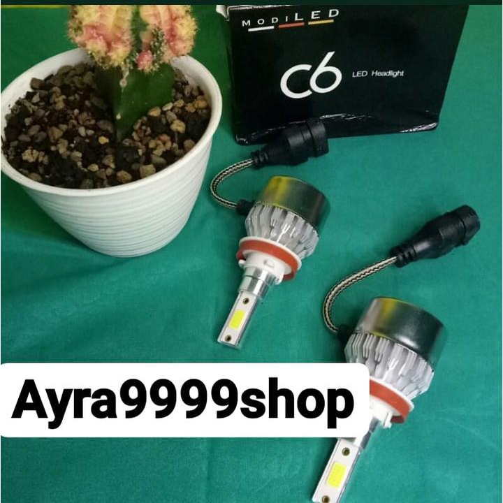 Jual LAMPU LED FOGLAMP HEADLAMP H11 C6 KOTAK HITAM | Shopee Indonesia