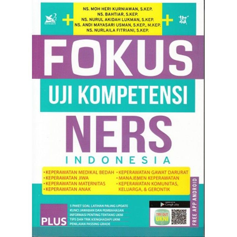 Jual FOKUS NERS|UKNI NERS|SINERSI|SINERSI R AIPNI|UKOM PERAWAT|TINJAUAN ...