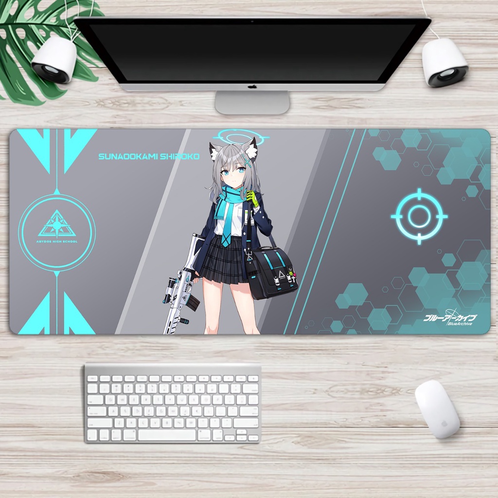 Jual Custom Gaming Mousepad Blue Archive Abydos | Shopee Indonesia
