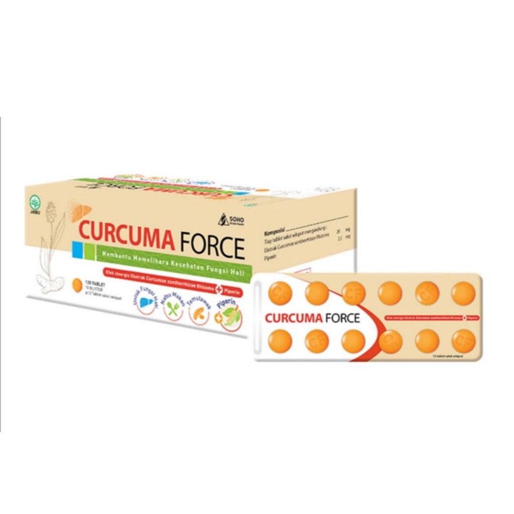 Jual Curcuma FORCE BOX isi 120 Tablet | Shopee Indonesia
