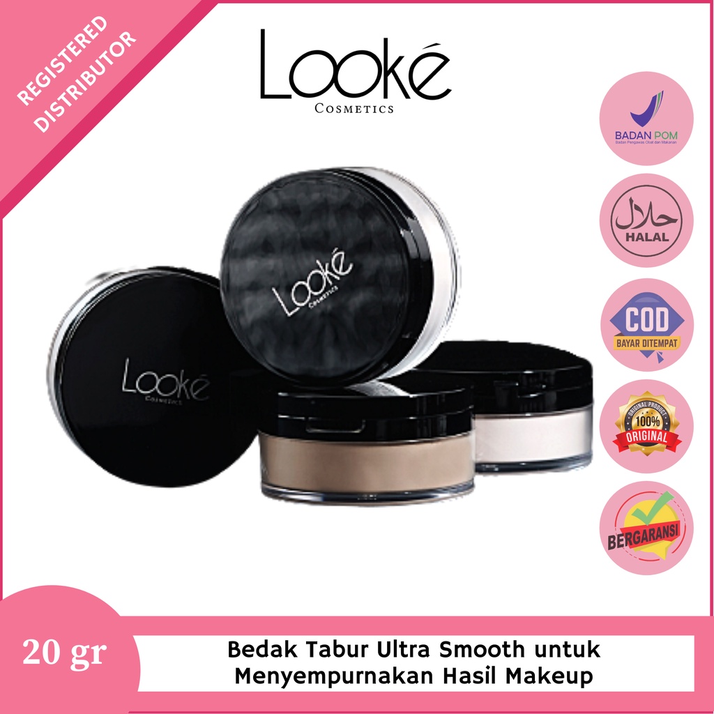 Jual Looke Cosmetics Holy Smooth & Blur Loose Powder - Bedak Tabur ...