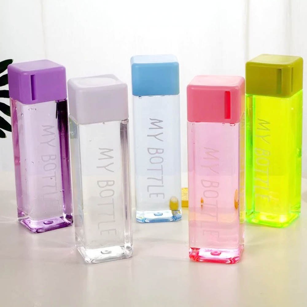 Jual MY Bottle KOTAK SQUARE SEGI Botol Minum Persegi 500ML Warna Warni ...