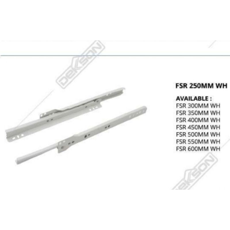 Jual Rel Laci Furniture Dekson FSR 250mm Wh Dekkson 25cm White Drawer ...