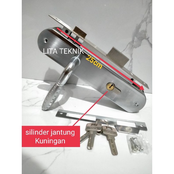 Jual Handle pintu besar kunci pintu besar komplit | Shopee Indonesia