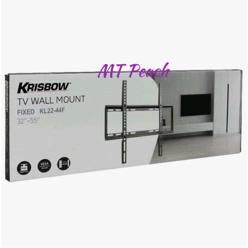 Jual KRISBOW BRACKET TV FIXED FIXTURE TV 32-55 INCH | Shopee Indonesia