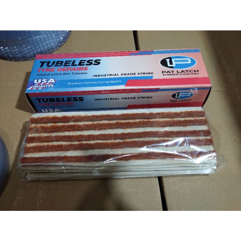 Jual karet cacing tambal ban tubles top patch tubeless made in usa ...