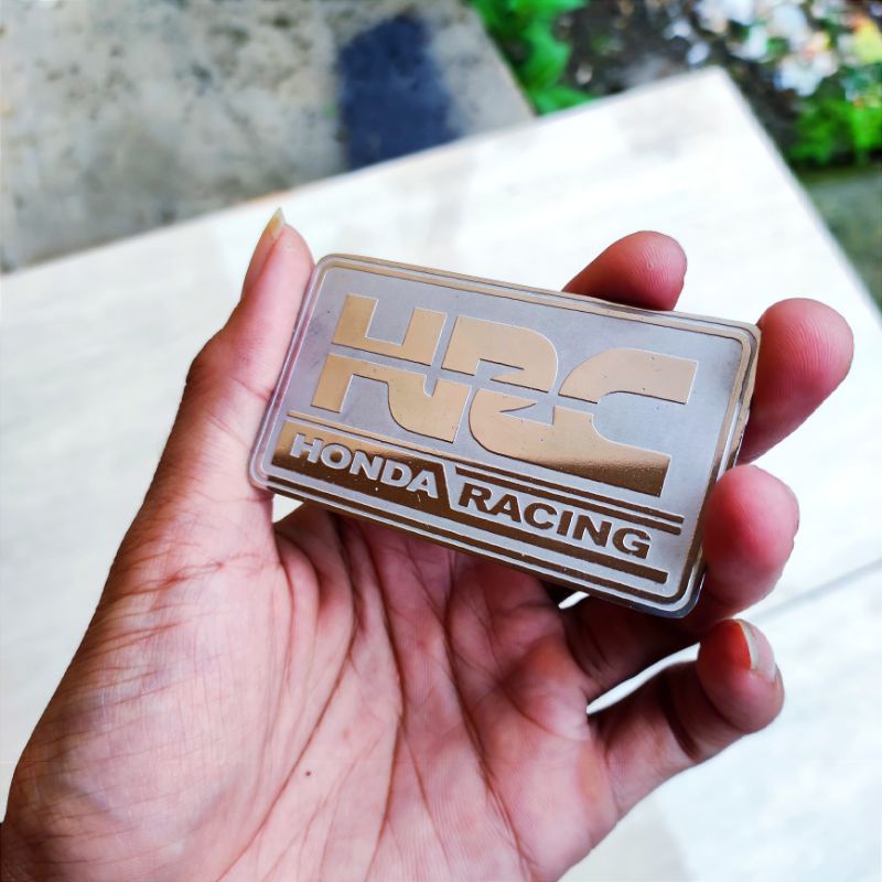 Jual Emblem Stainless HRC Japan Hugger Spakbor kolong | Shopee Indonesia