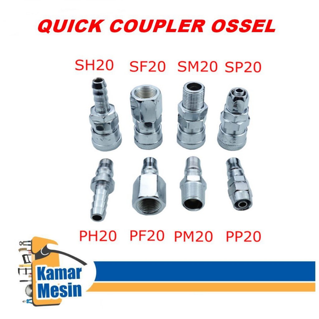 Jual Quick Coupler Coupling Nepel Coupler Kompresor Quick Coupling ...