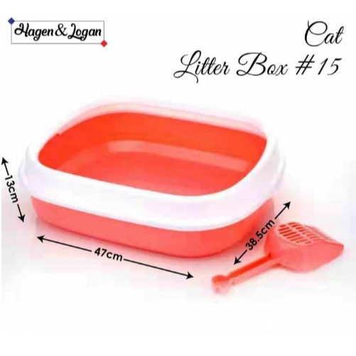 Jual KOTAK PASIR KUCING - Cat Litter Box (JMS #15 + Scoop) | Shopee ...