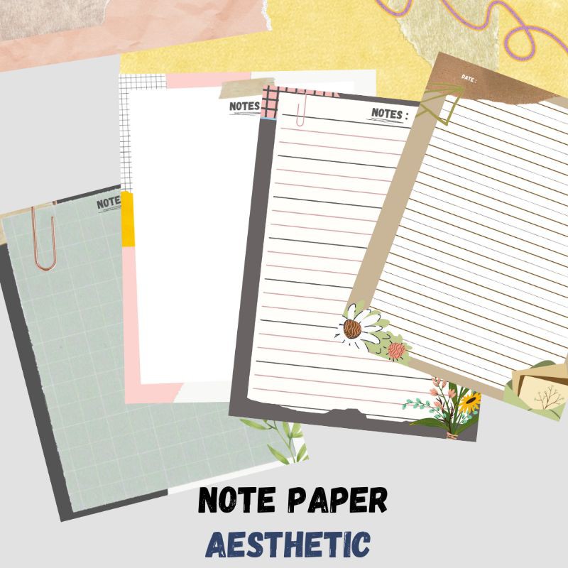 Jual Note Paper Aesthetic | Note Sheet | Note Book | Shopee Indonesia