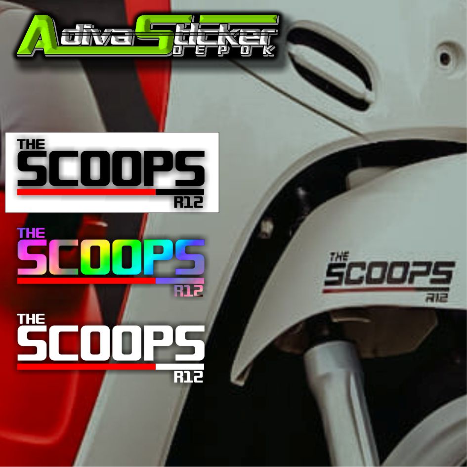 Jual stiker the scoops r12 stiker cutting stiker motor stiker scoopy ...