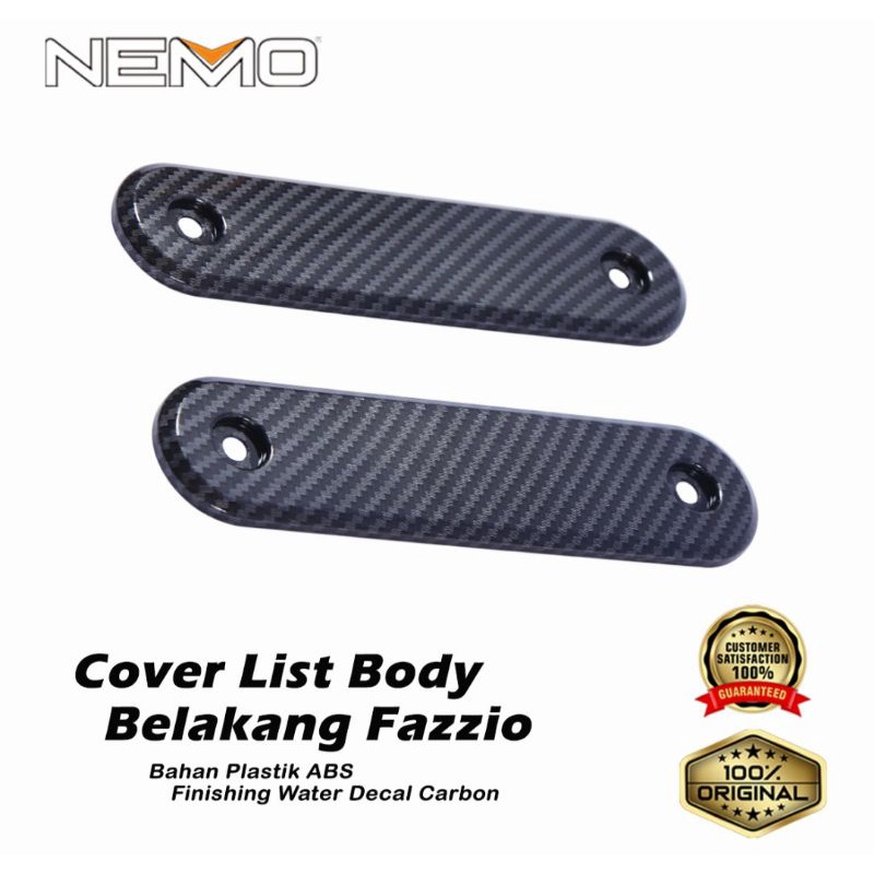 Jual tutup cover list body Yamaha fazzio carbon cover body tengah ...
