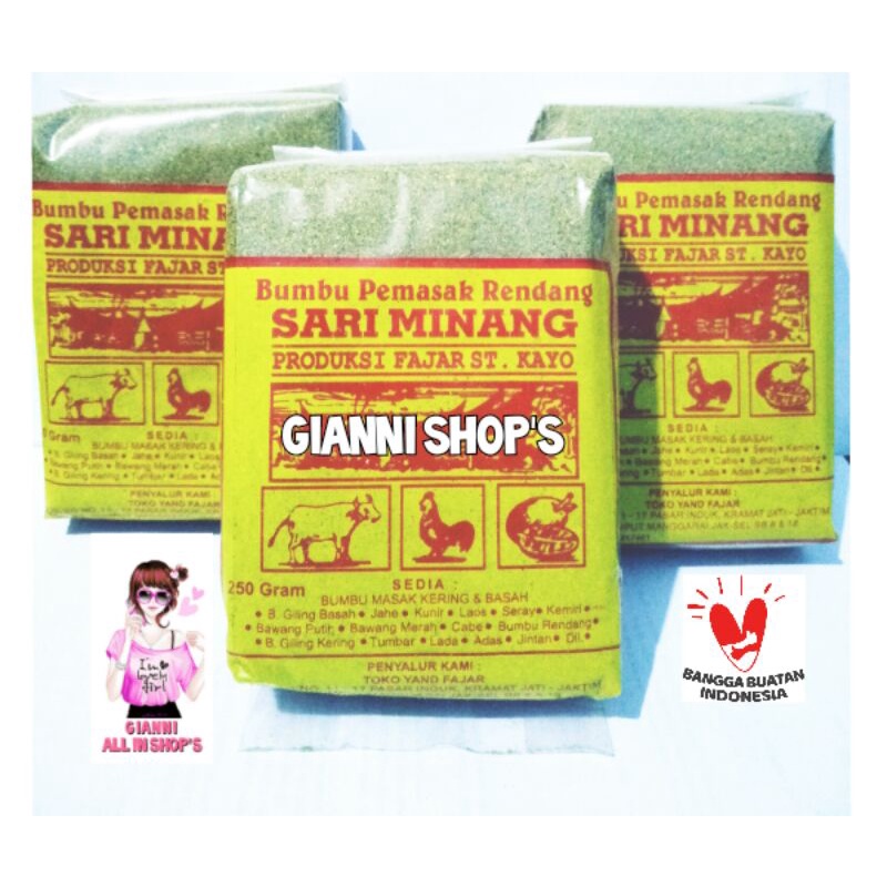 Jual Bumbu Pemasak Rendang SARI MINANG asli TANPA BAHAN PENGAWET ...