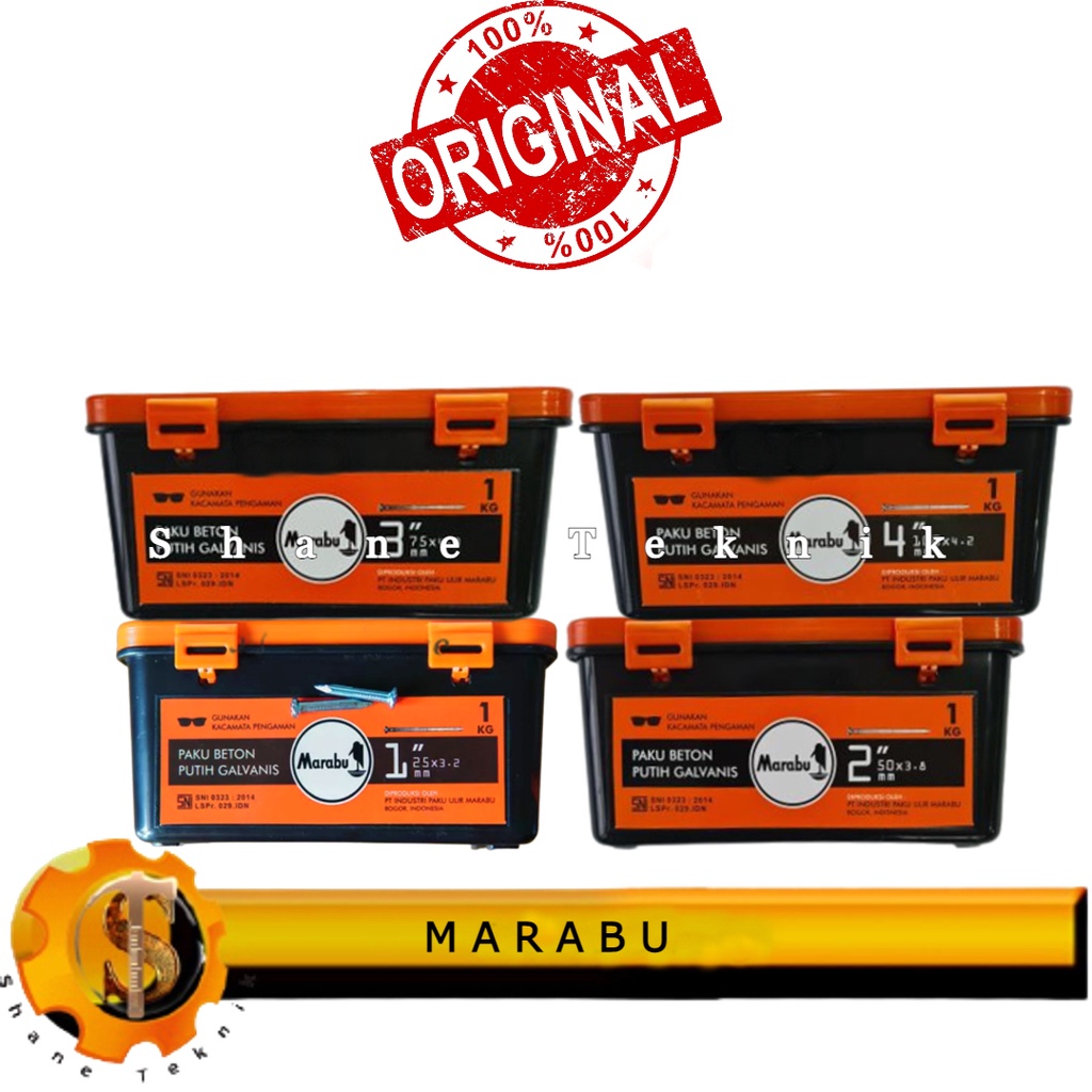 Jual Paku beton Putih MARABU 1 inch / 2 inch / 3 inch / 4 inch | Shopee ...