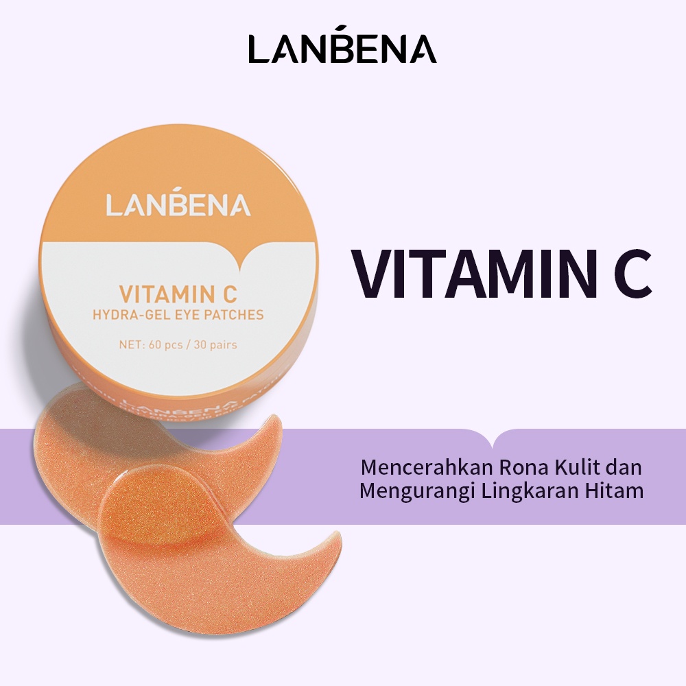 Jual LANBENA Whitening Vitamin C Eye Mask Masker Mata Melembabkan ...