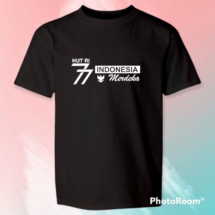 Jual BAJU KAOS KEREN HUT RI 77 INDONESIA MERDEKA PRIA-WANITA BAHAN COTTON 30s | Shopee Indonesia