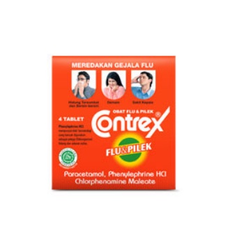 Jual Contrex Strip isi 4 tablet Obat Flu Pilek Demam Sakit Kepala ...