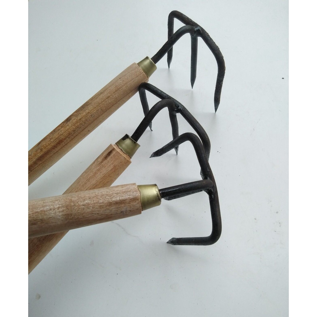 Jual garuk besi mata tiga- cangkul sampah- garuk rumput- cangkul sampah ...