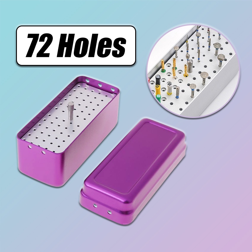 Jual Dental bur box kotak bur gigi highspeed / tempat bur high speed stainless 30 holes lubang ...