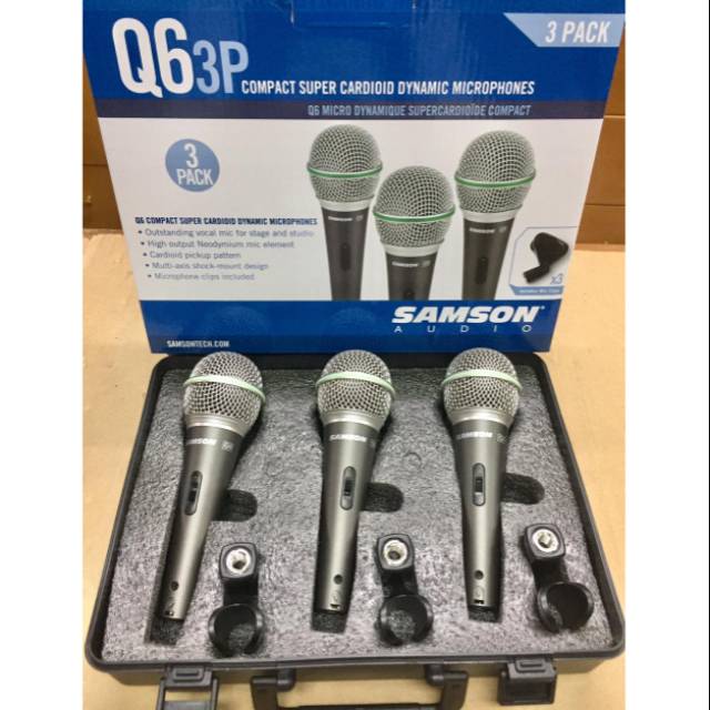 Jual MIC KABEL SAMSON Q6 3P ORIGINAL ISI 3 UNIT MIC | Shopee Indonesia